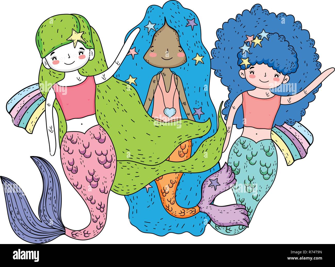 Women ocean swim Stock Vector Images - Alamy