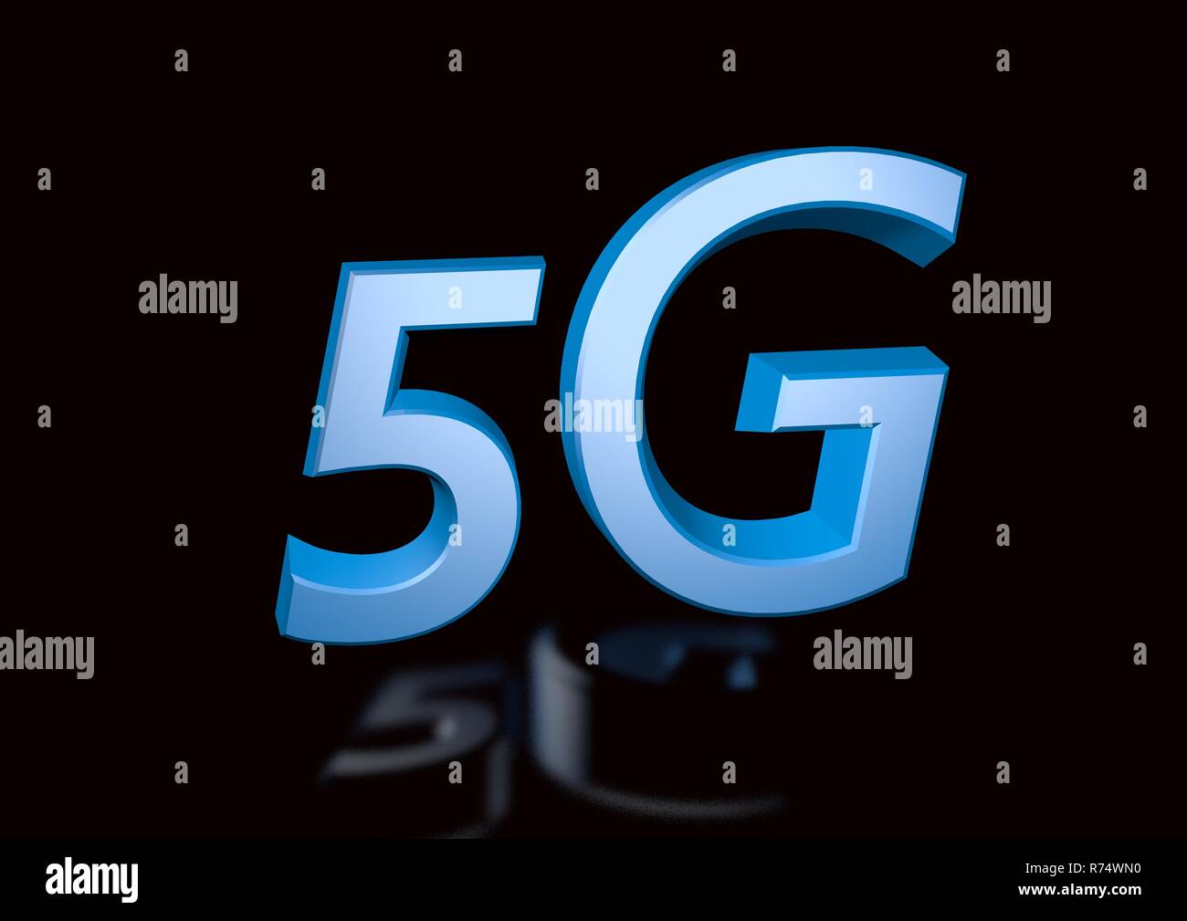 Blue telecommunication logo design icon hi-res stock photography and ...