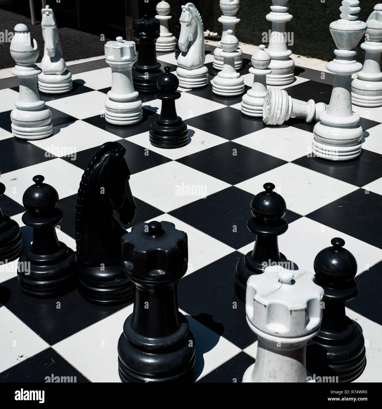 chess board game competition Stock Photo - Alamy