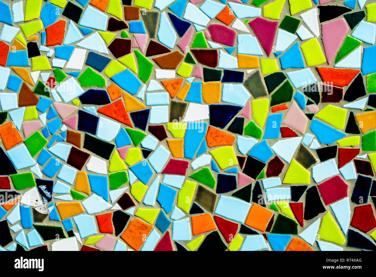 Colorful Mosaic. Ceramic tile texture Stock Photo - Alamy
