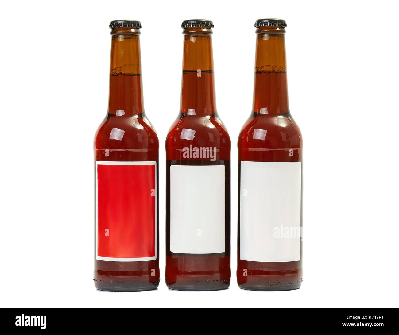 Row craft beer bottles table hi-res stock photography and images - Alamy