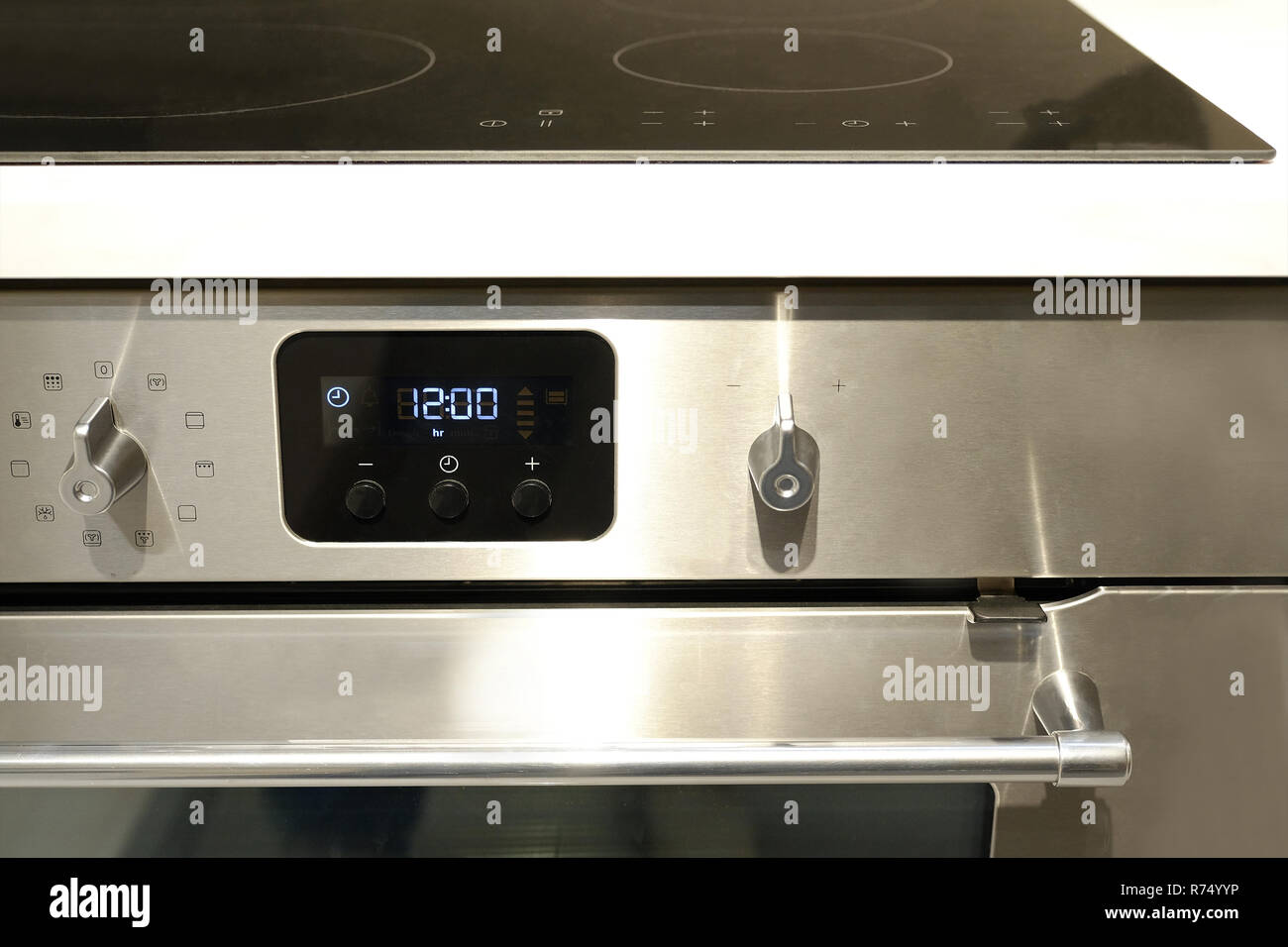 Knob control the position of modes for cooking in the oven. Close-up ...