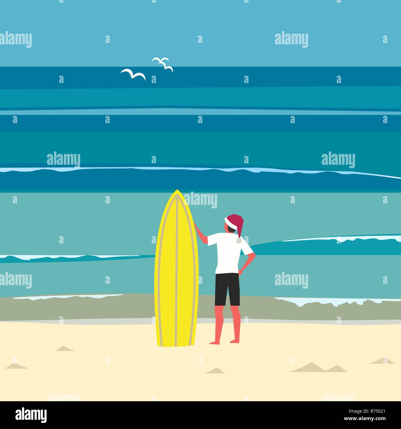 Christmas vacation poster Stock Vector Image & Art - Alamy