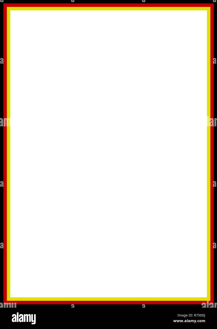 German letterhead blank template Stock Photo - Alamy