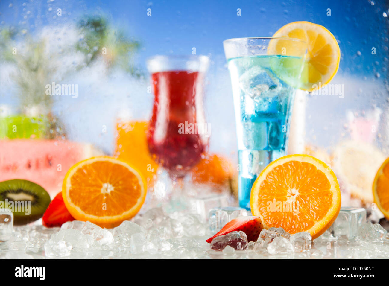 Exotic alcohol drinks Stock Photo - Alamy