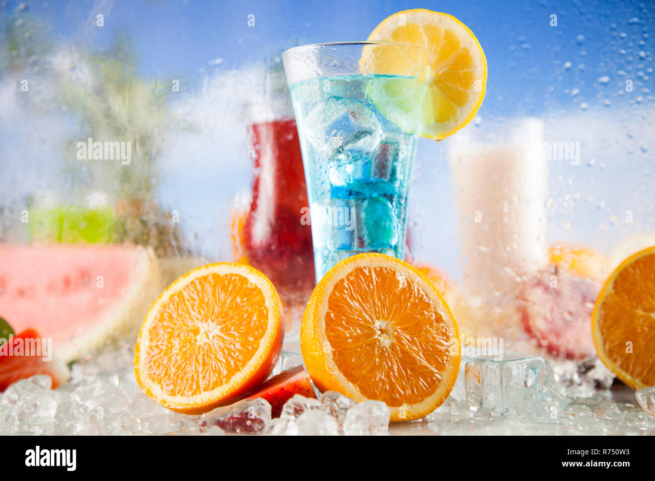 Exotic alcohol drinks Stock Photo - Alamy