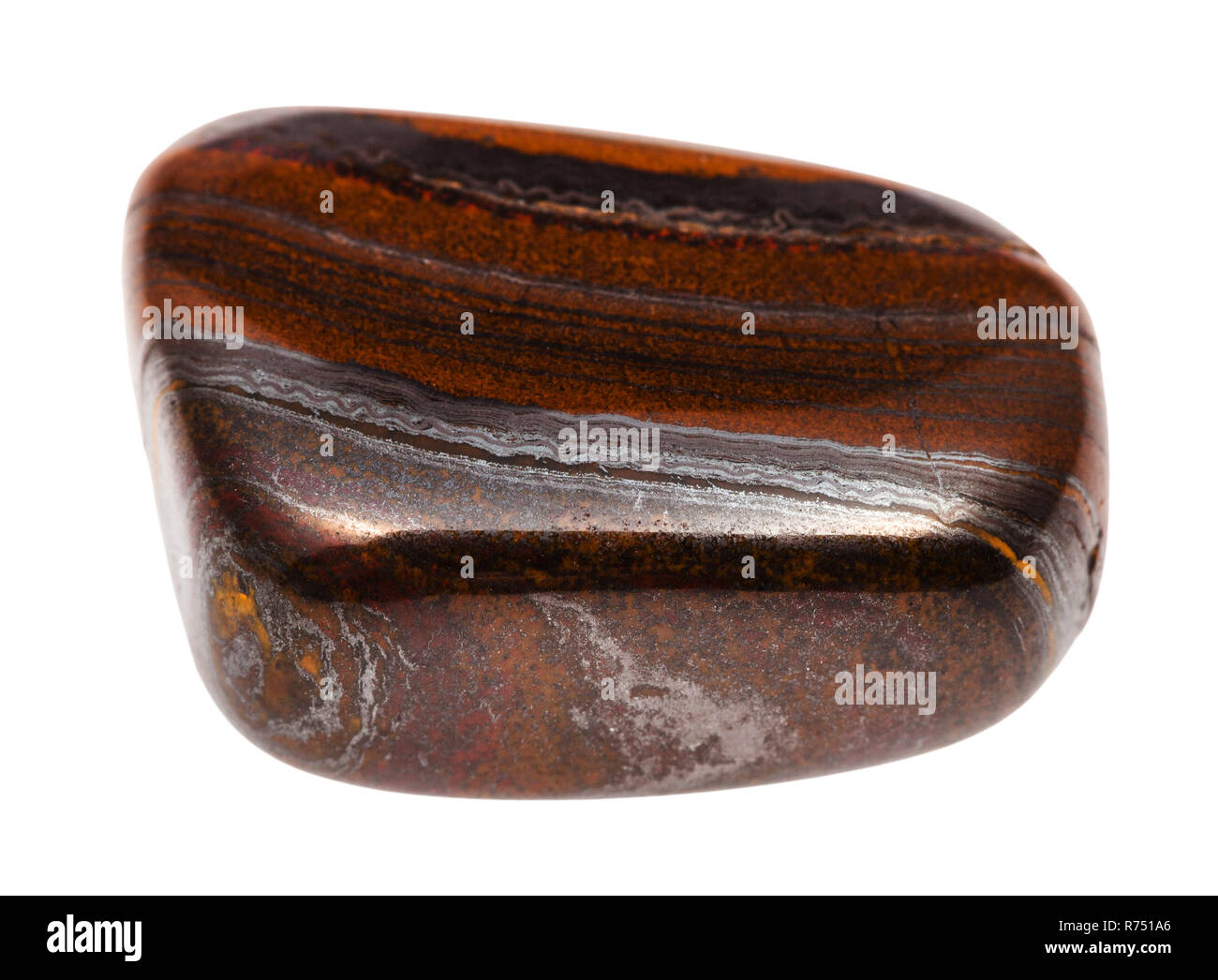 polished Jaspillite gemstone isolated Stock Photo - Alamy