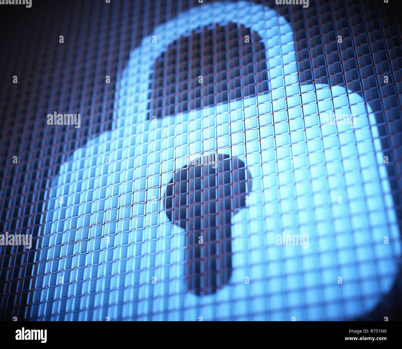 Binary code screen padlock hi-res stock photography and images - Alamy