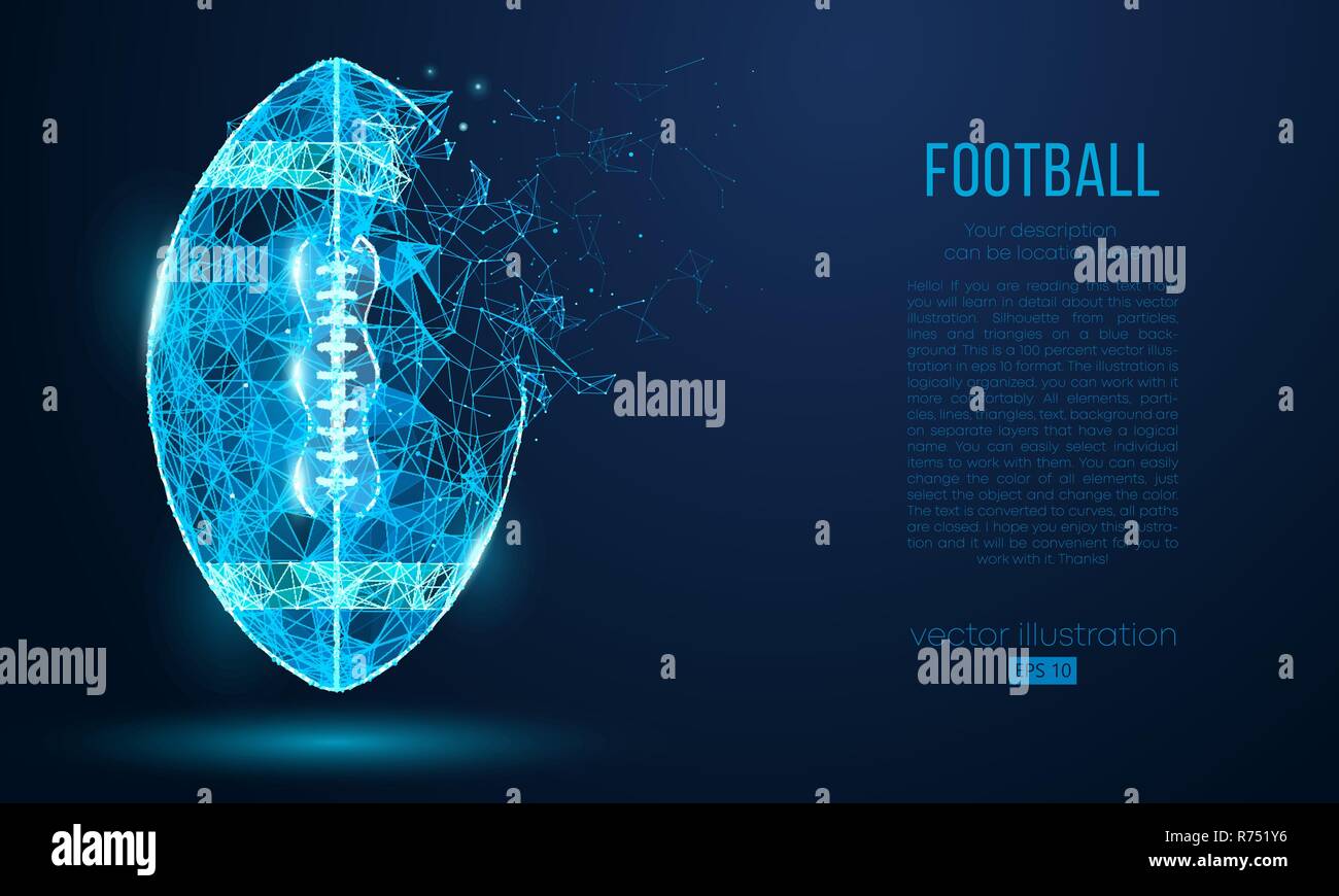 Football background blue hi-res stock photography and images - Alamy
