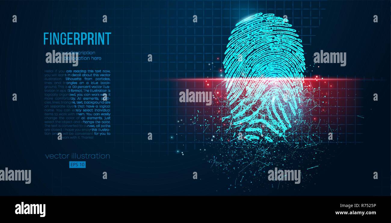 Finger print scan for security system hi-res stock photography and ...