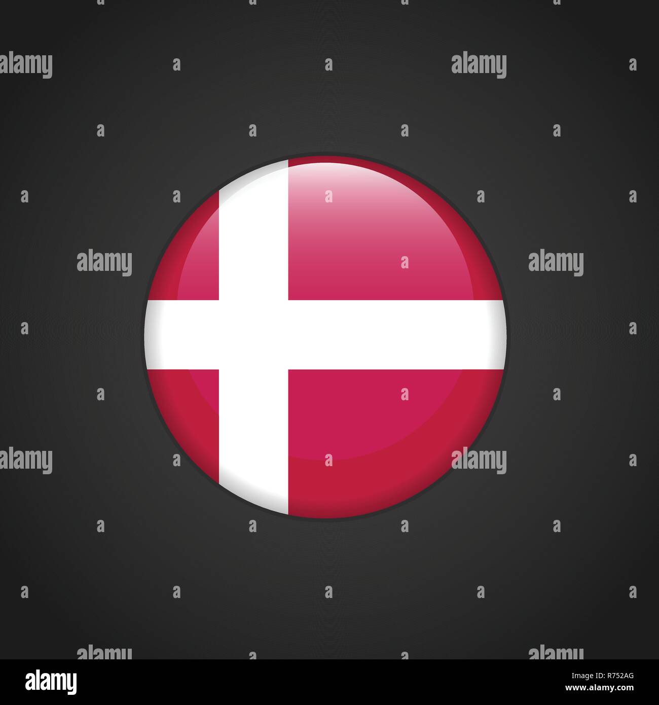 Denmark flag circle hi-res stock photography and images - Alamy