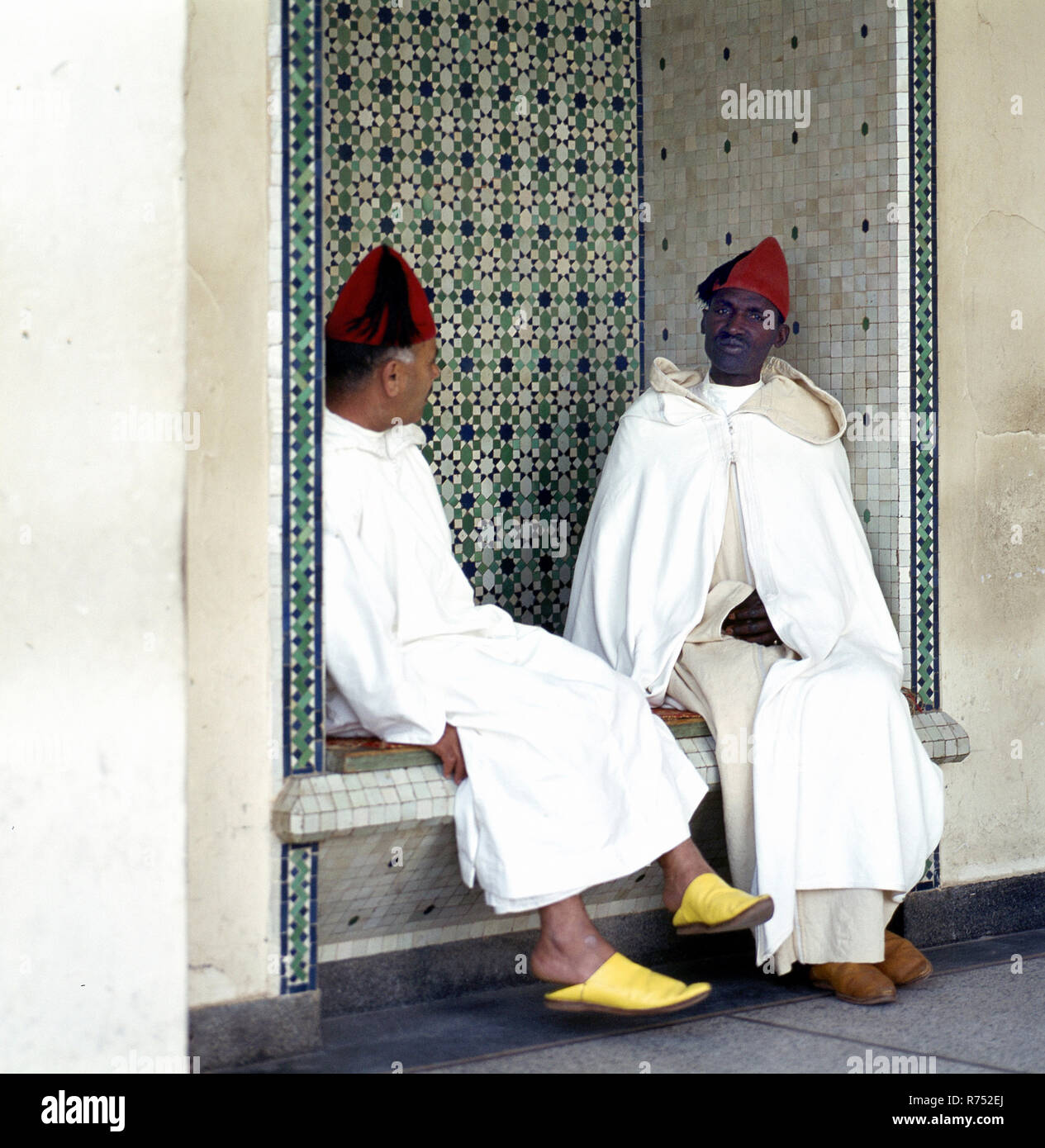 Fez, Morocco-June 15,2017: Old fashioned dressed Royal Guards at the ...