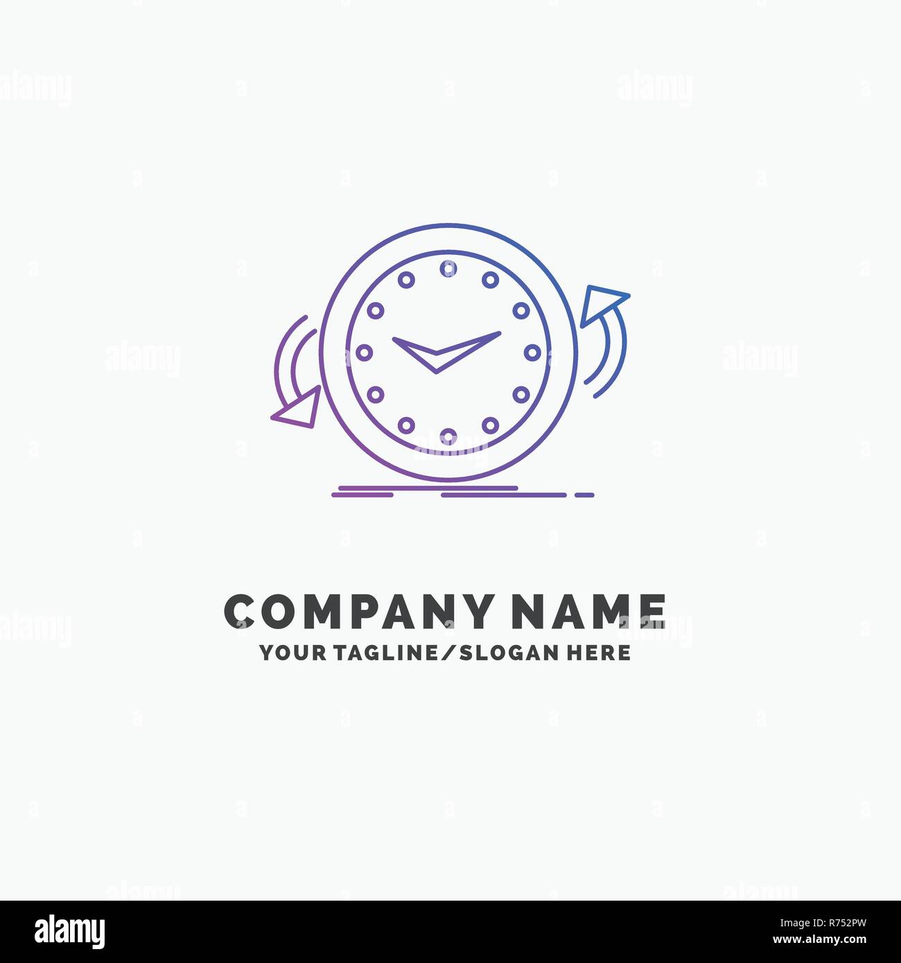 Purple clock Stock Vector Images - Alamy