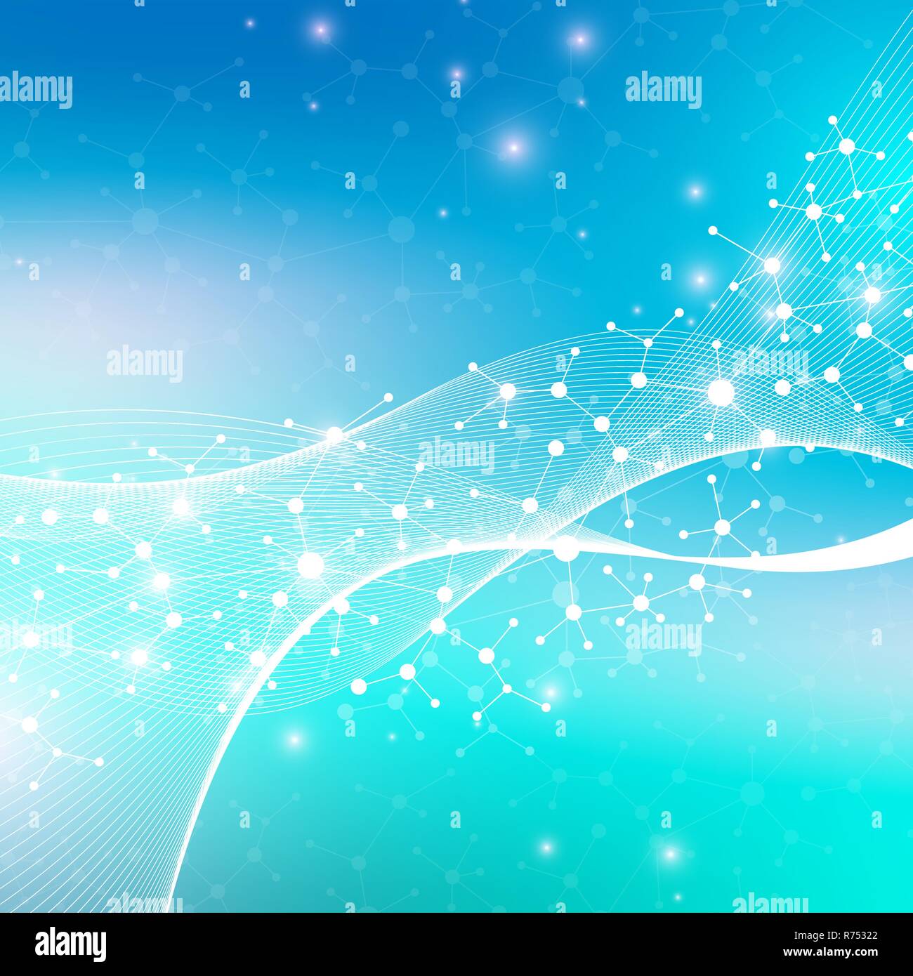 Scientific vector illustration genetic engineering and gene ...