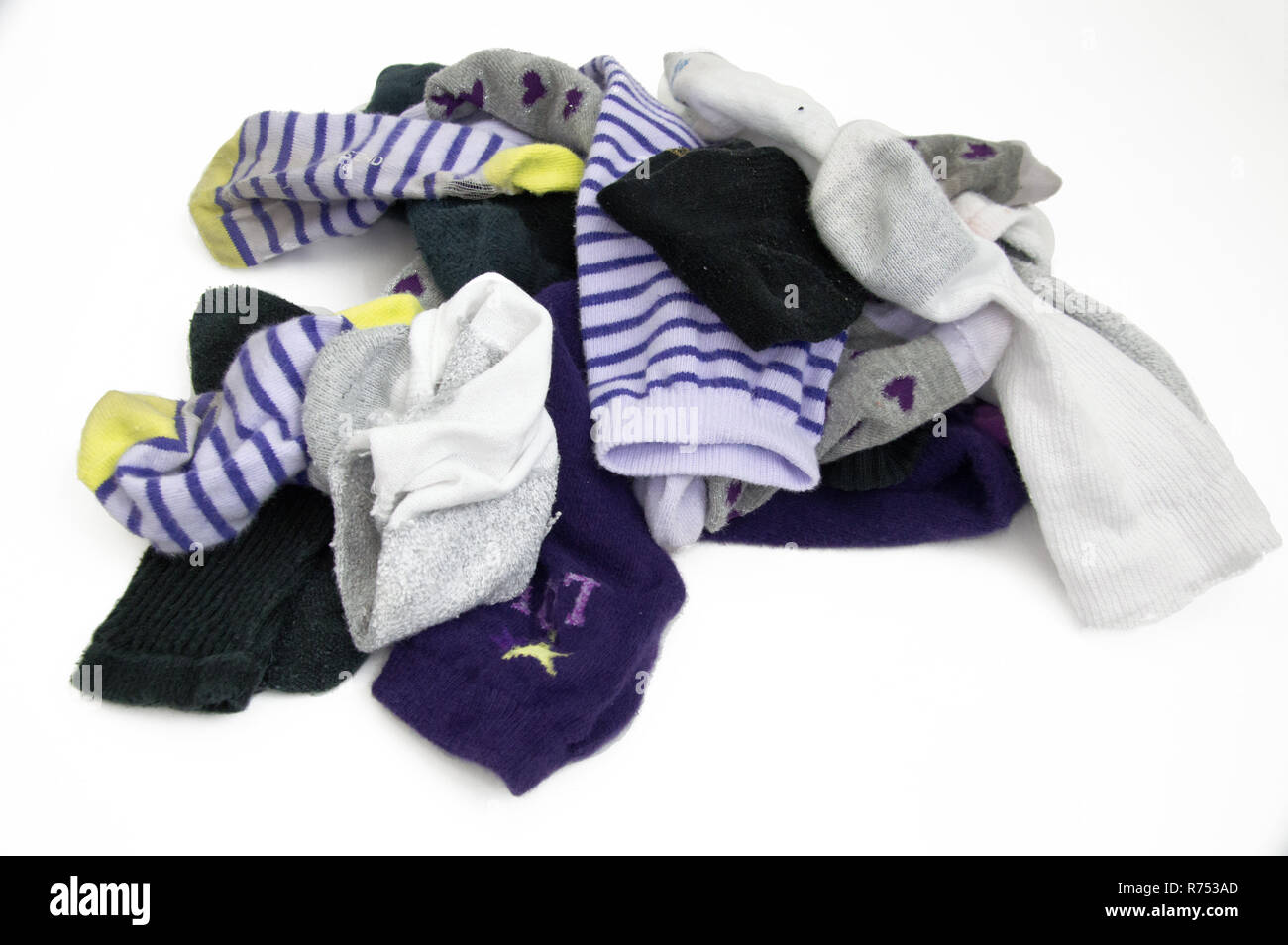 Pile single socks hi-res stock photography and images - Alamy