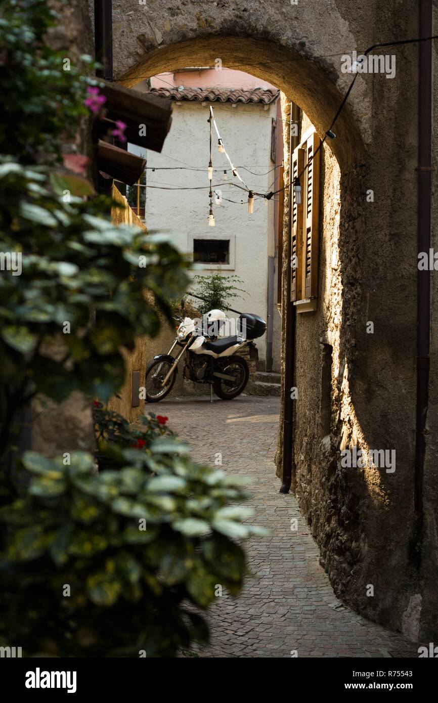 old streets of ancient small italian town Stock Photo - Alamy