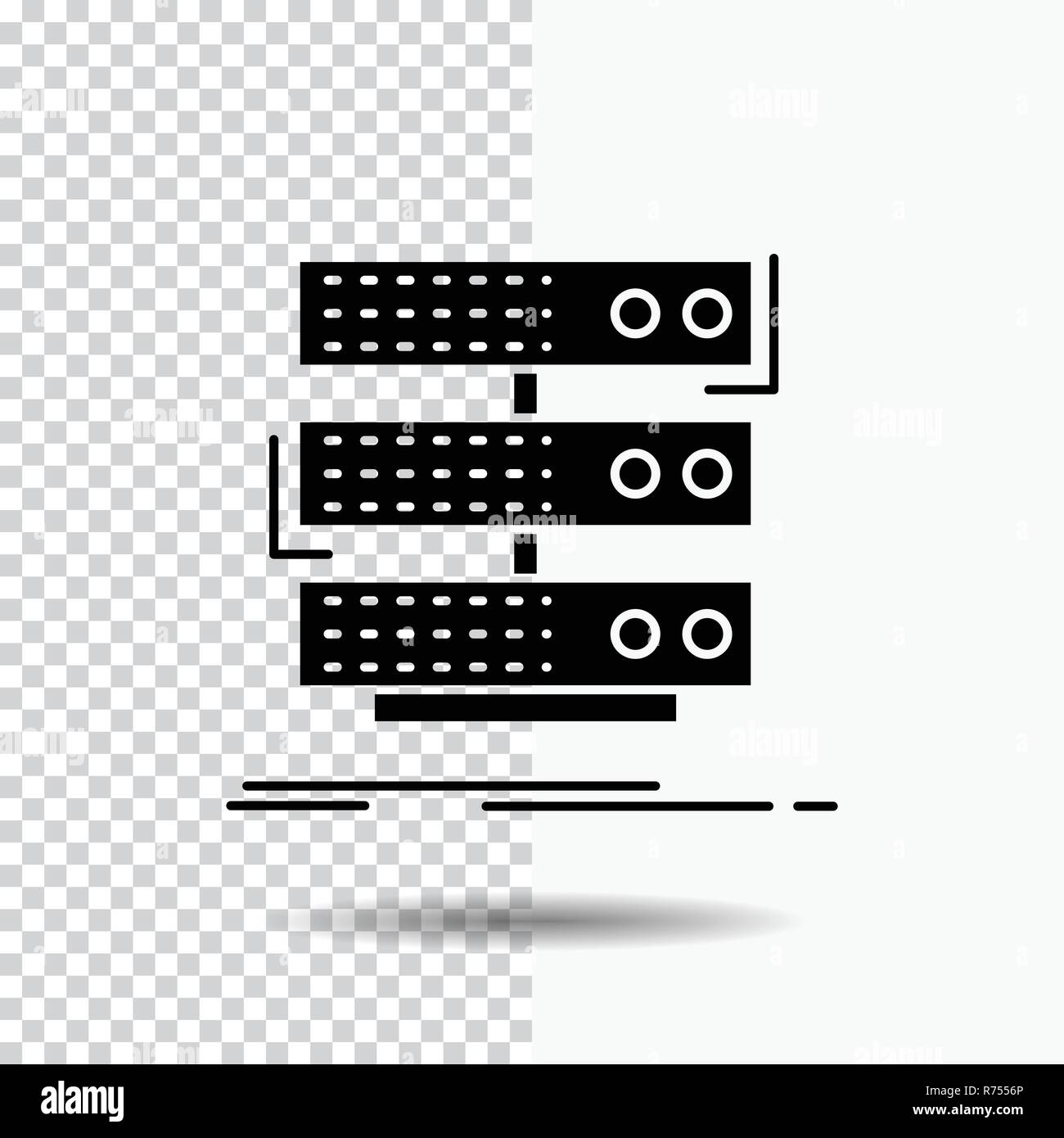 Black network server room Stock Vector Images - Alamy