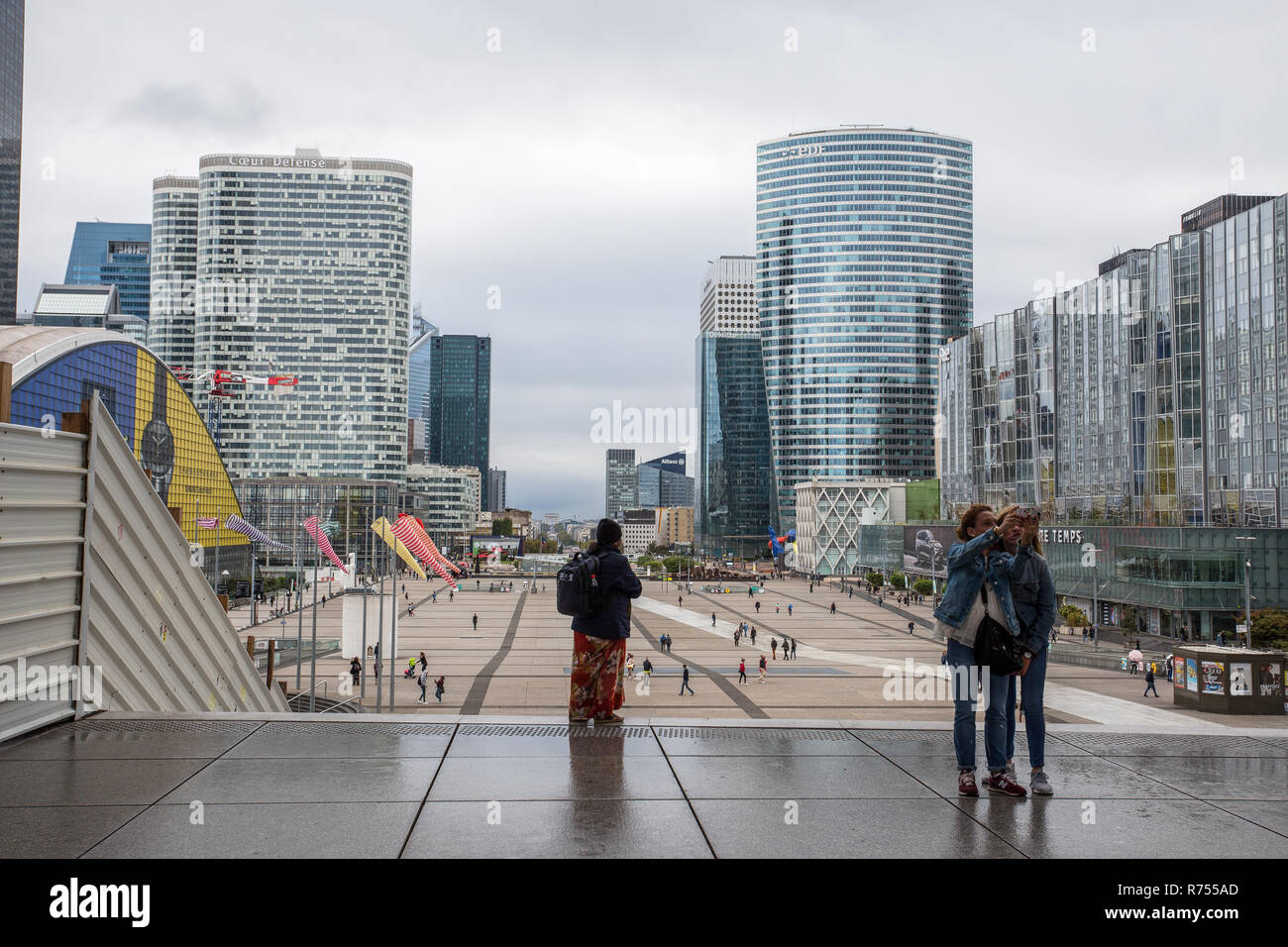 PARIS, FRANCE, SEPTEMBER 7, 2018 - View of La Defense buildings, a ...
