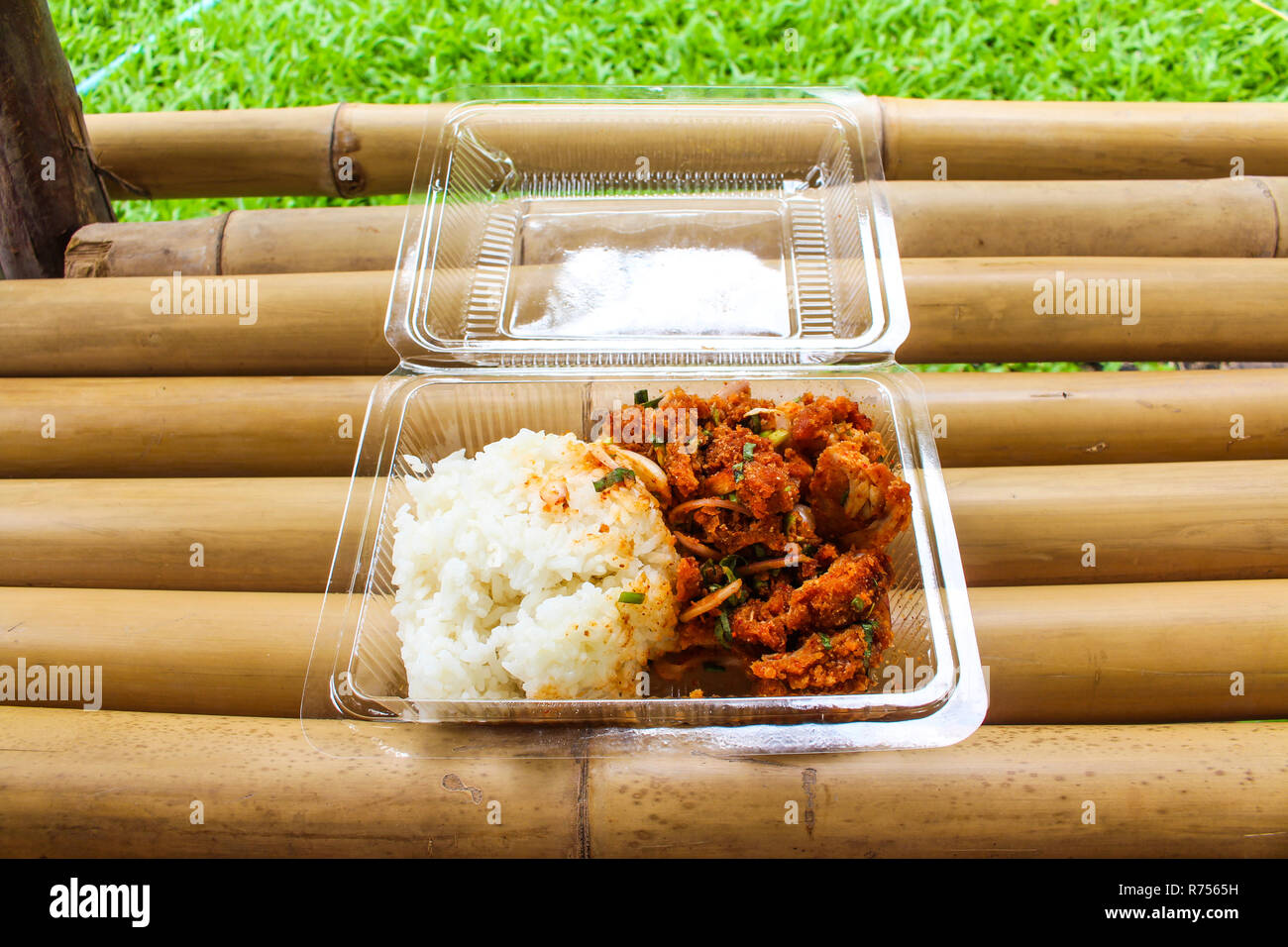 Roasted chicken rice Stock Photo - Alamy