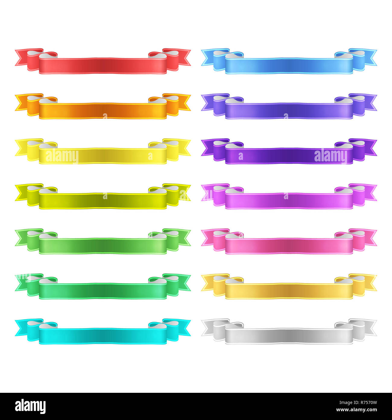 vector ribbons set Stock Photo - Alamy