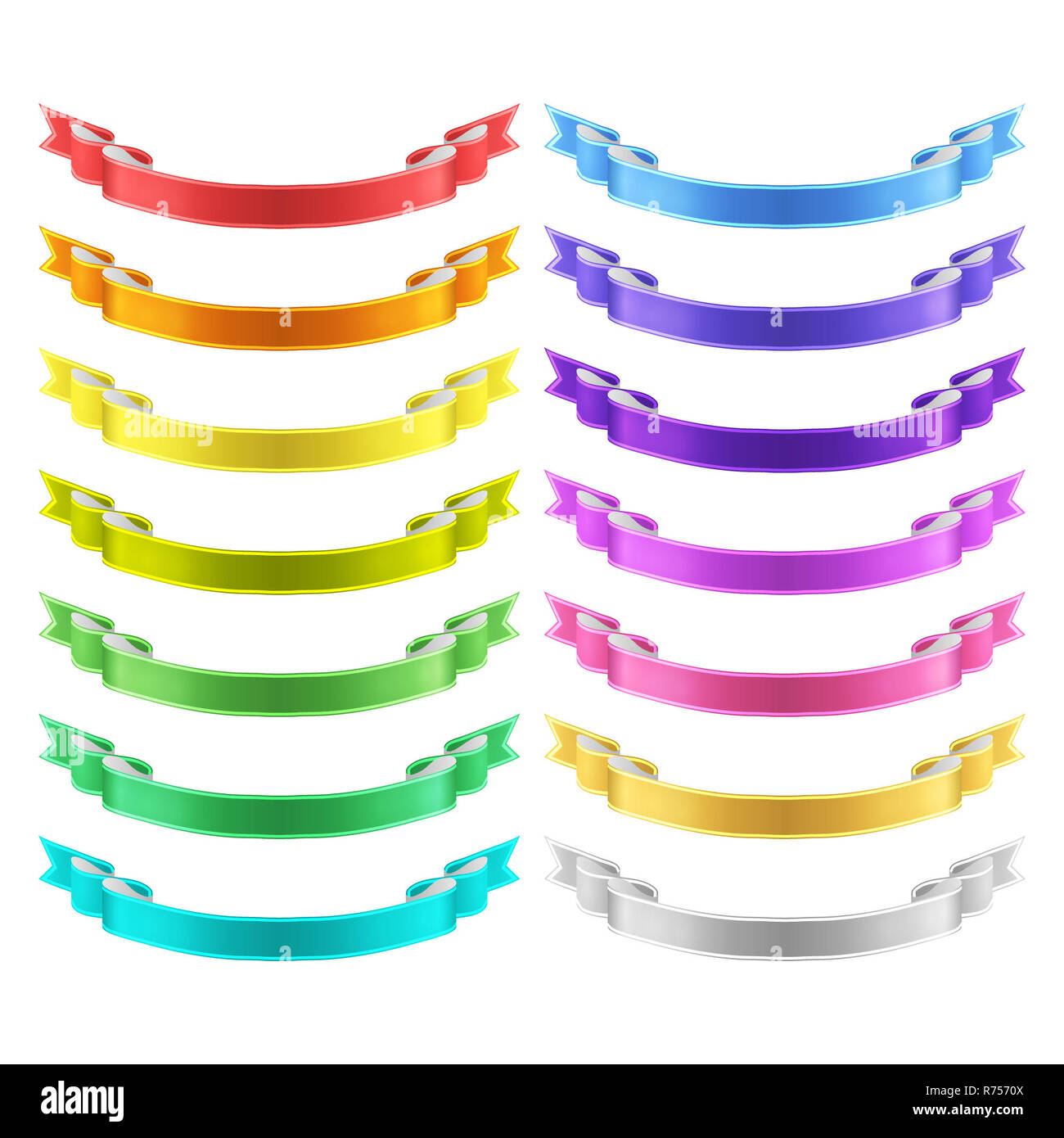 vector ribbons set Stock Photo - Alamy