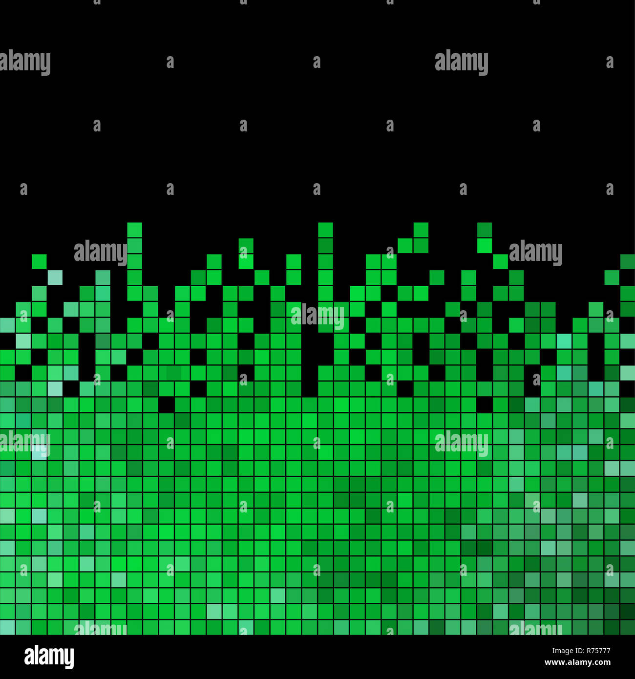 Pixelated green black abstract background hi-res stock photography and ...