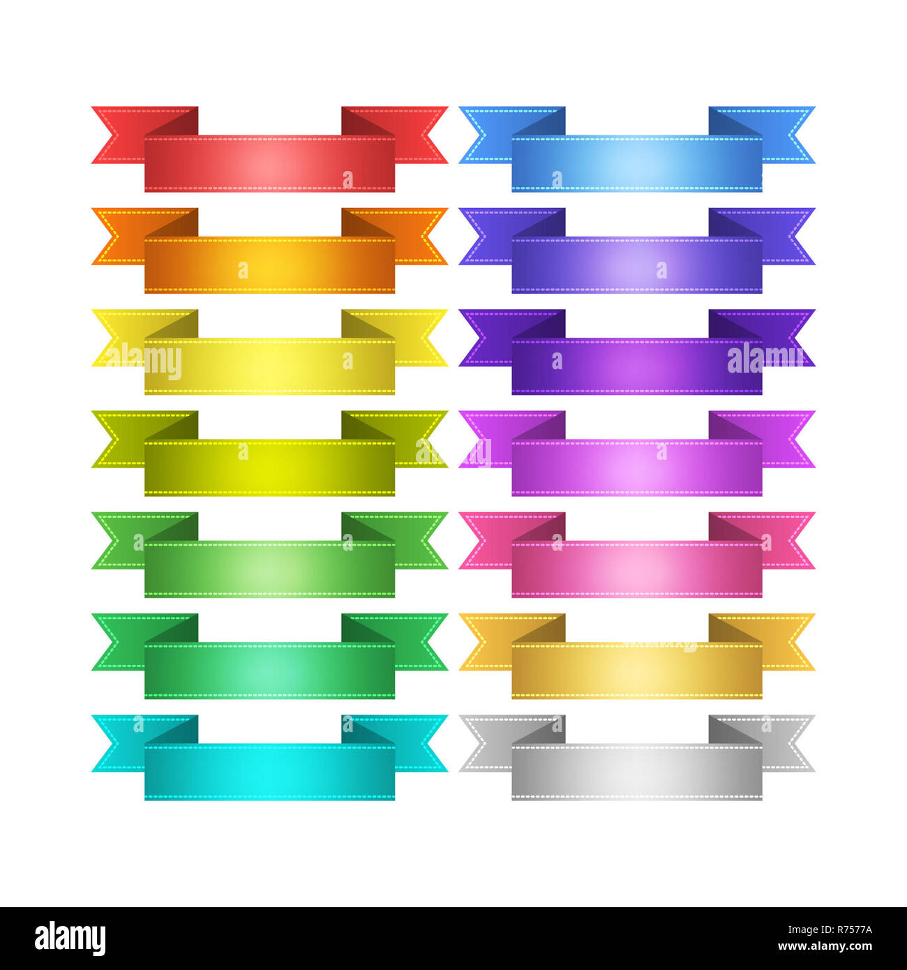 vector ribbons set Stock Photo - Alamy