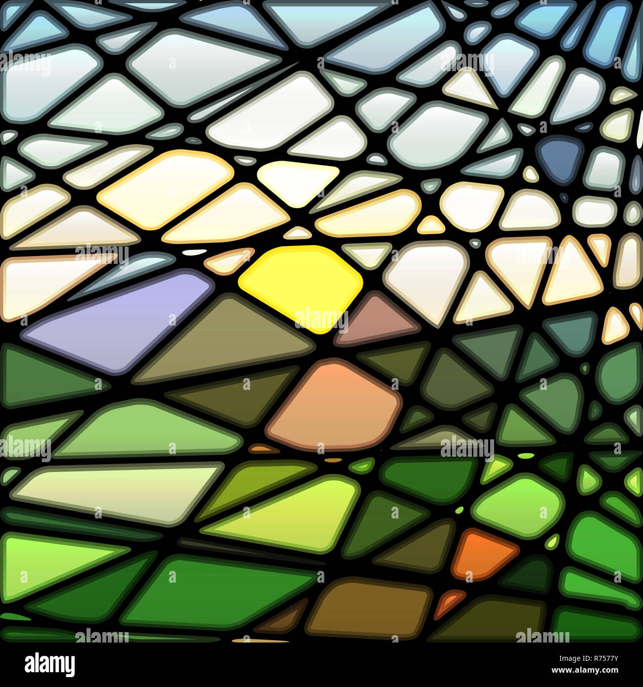 abstract stained-glass mosaic background Stock Photo - Alamy