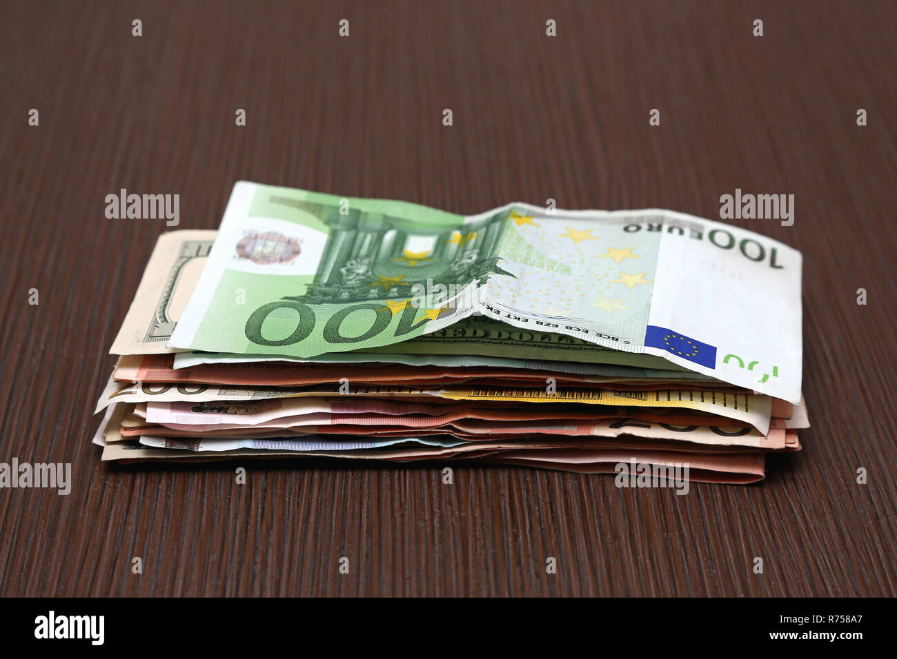 Stack of Money Stock Photo - Alamy