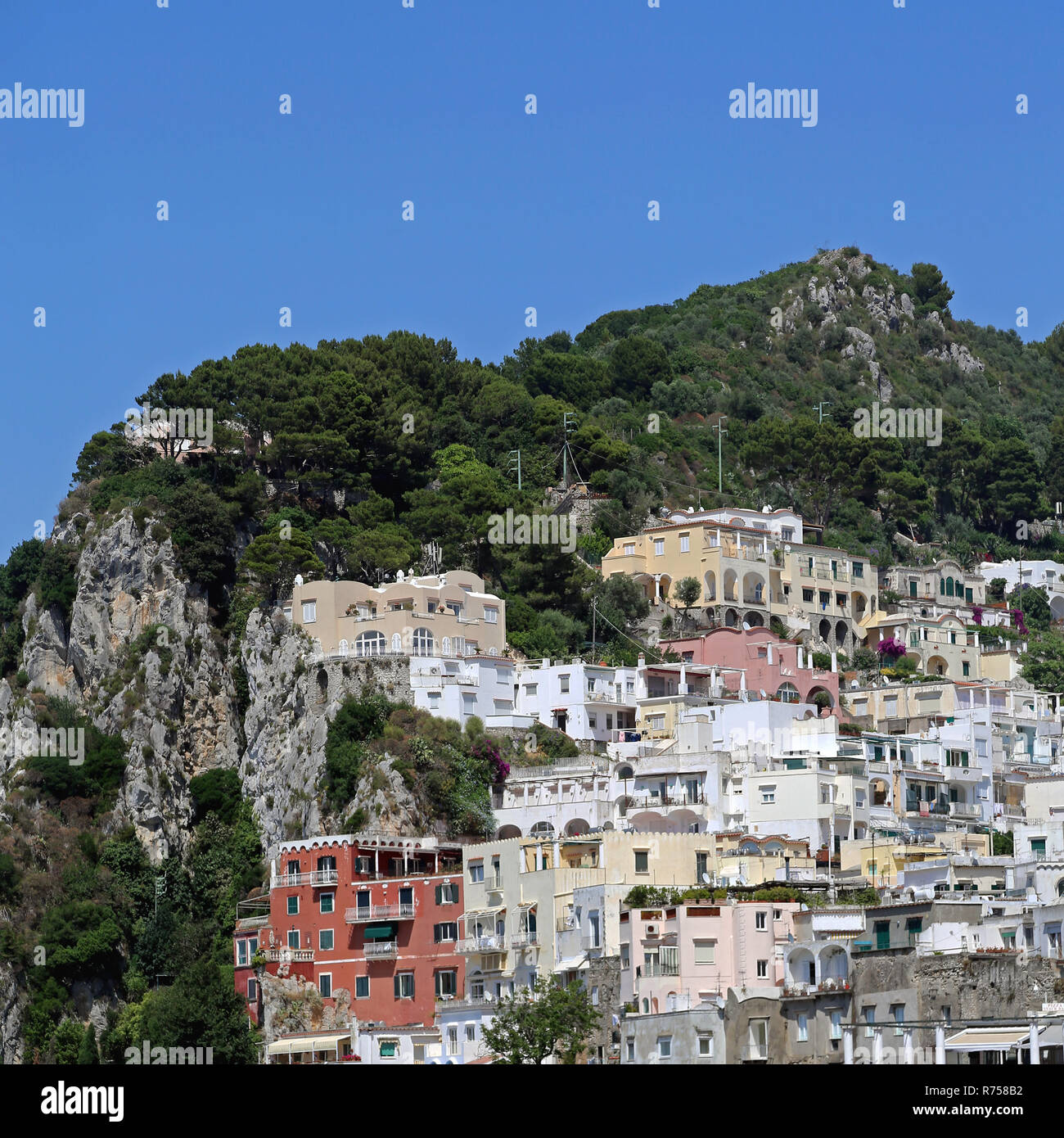 Capri houses hi-res stock photography and images - Alamy