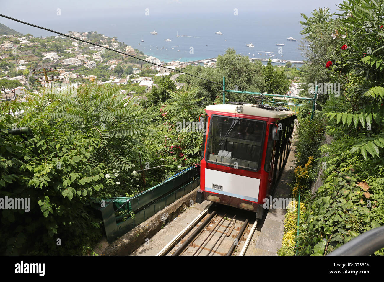 Funicular railway capri hi-res stock photography and images - Alamy