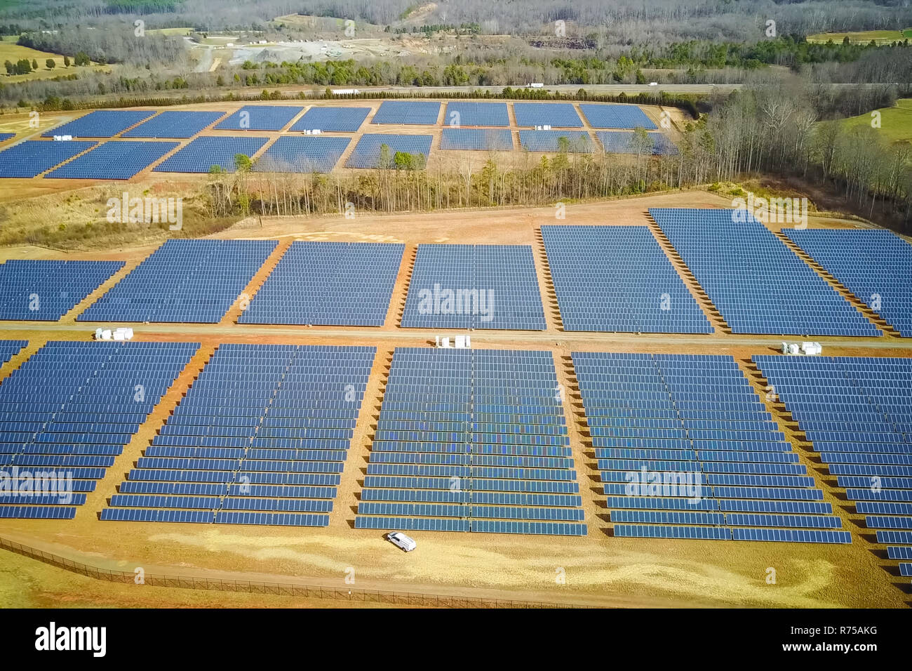 Solar panels. An alternative source of energy. Renewable energy source ...