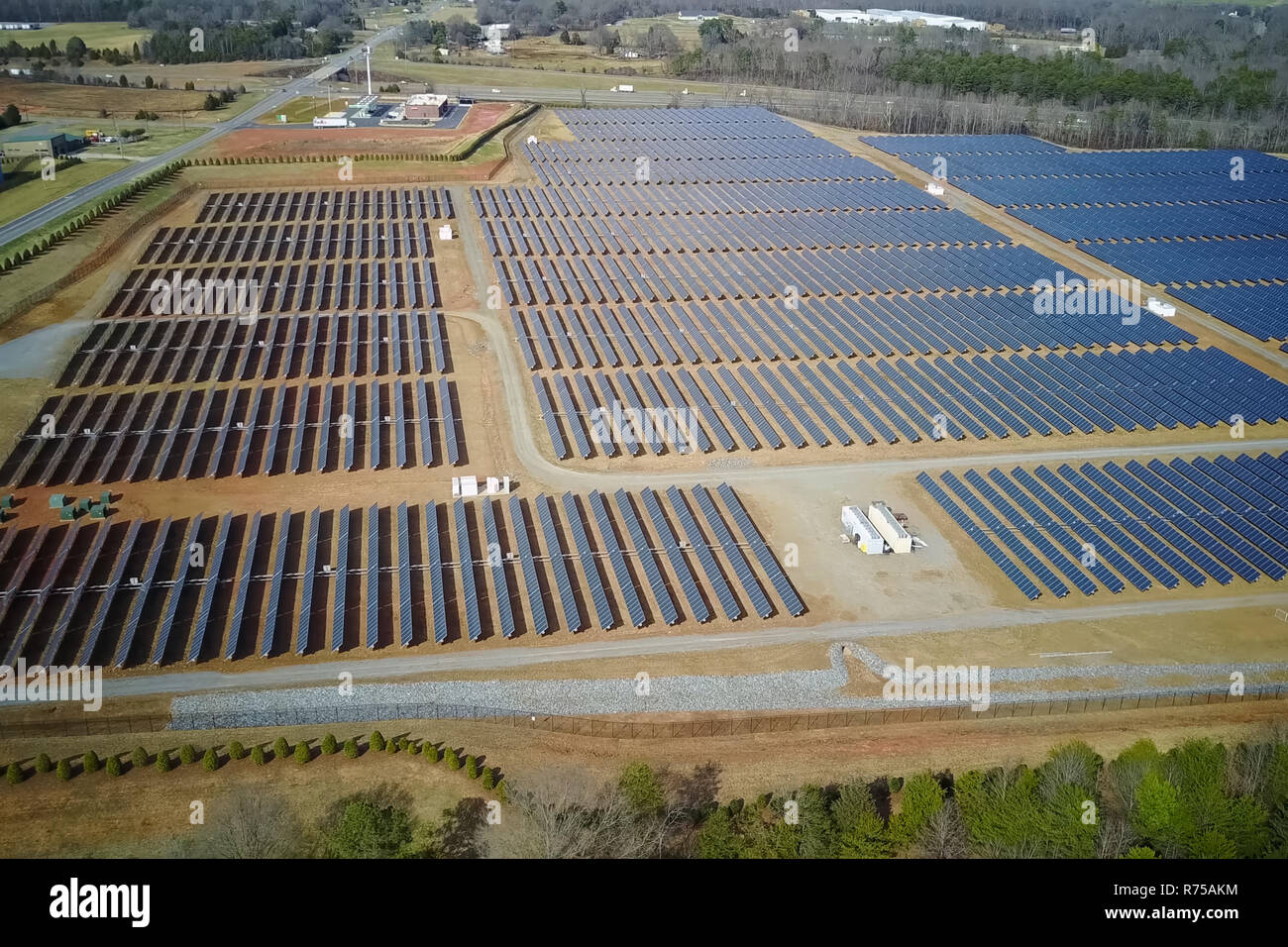 Solar panels. An alternative source of energy. Renewable energy source ...