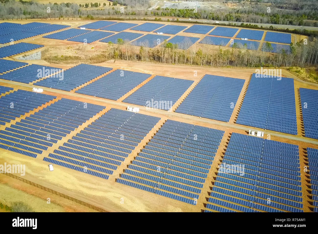 Solar panels. An alternative source of energy. Renewable energy source ...