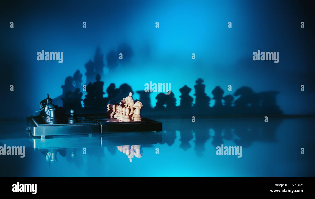 Deep blue chess hi-res stock photography and images - Alamy