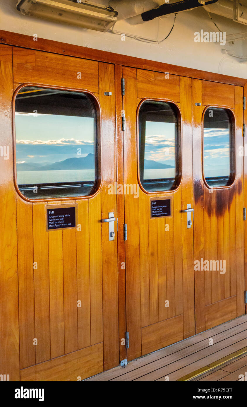 Old ship deck windows sea hi-res stock photography and images - Alamy