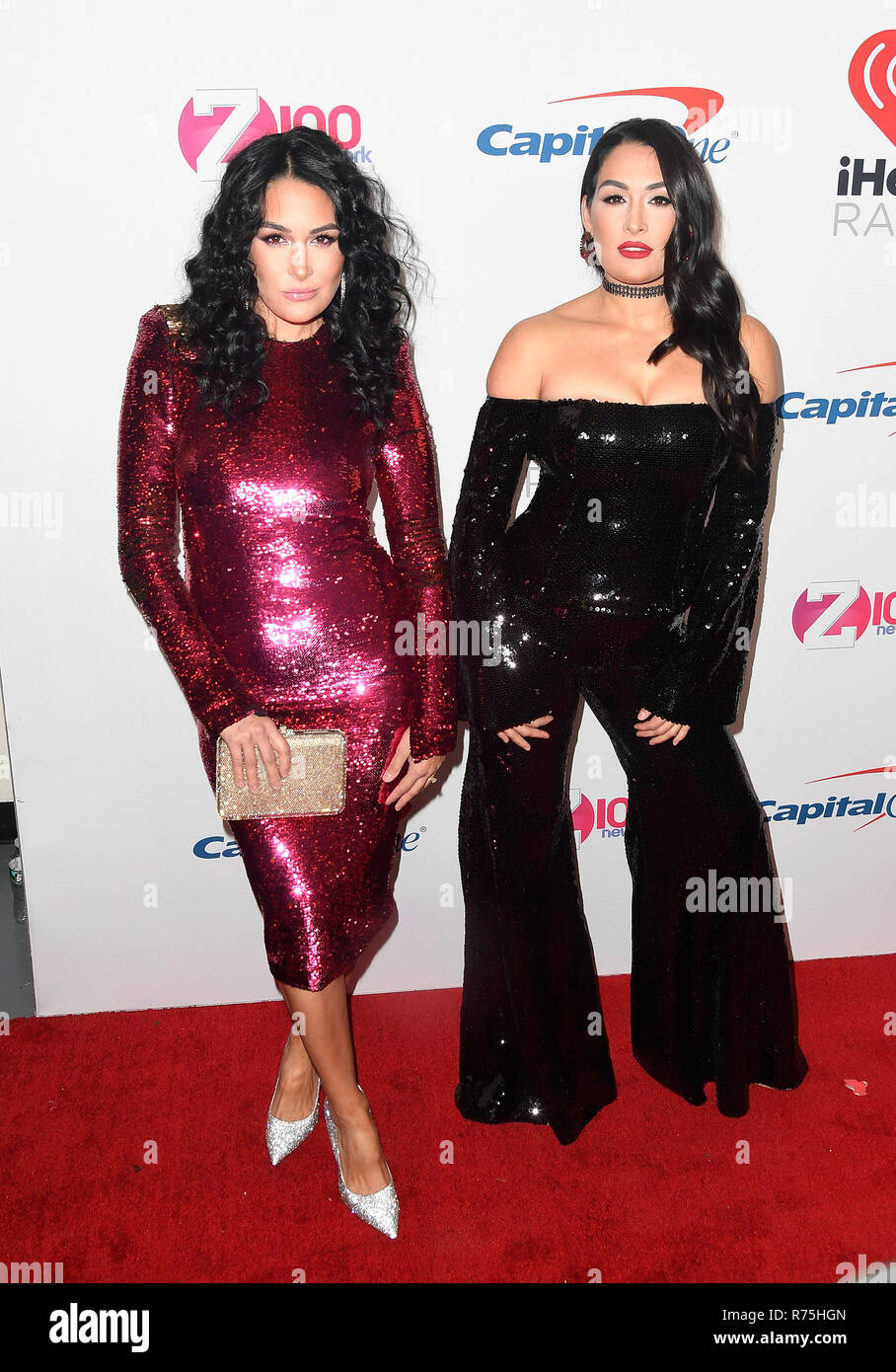 New York, USA. 07th December 2018. Brie Bella and Nikki Bella, The ...