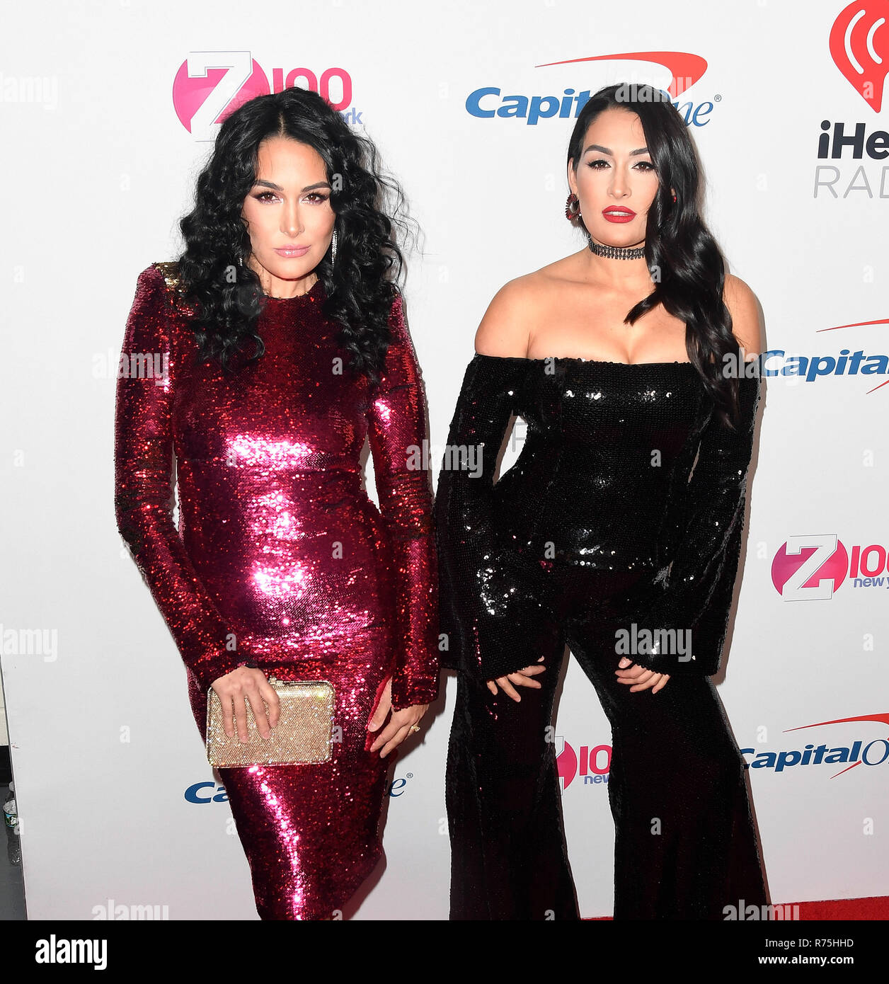 New York, USA. 07th December 2018. Brie Bella and Nikki Bella, The ...