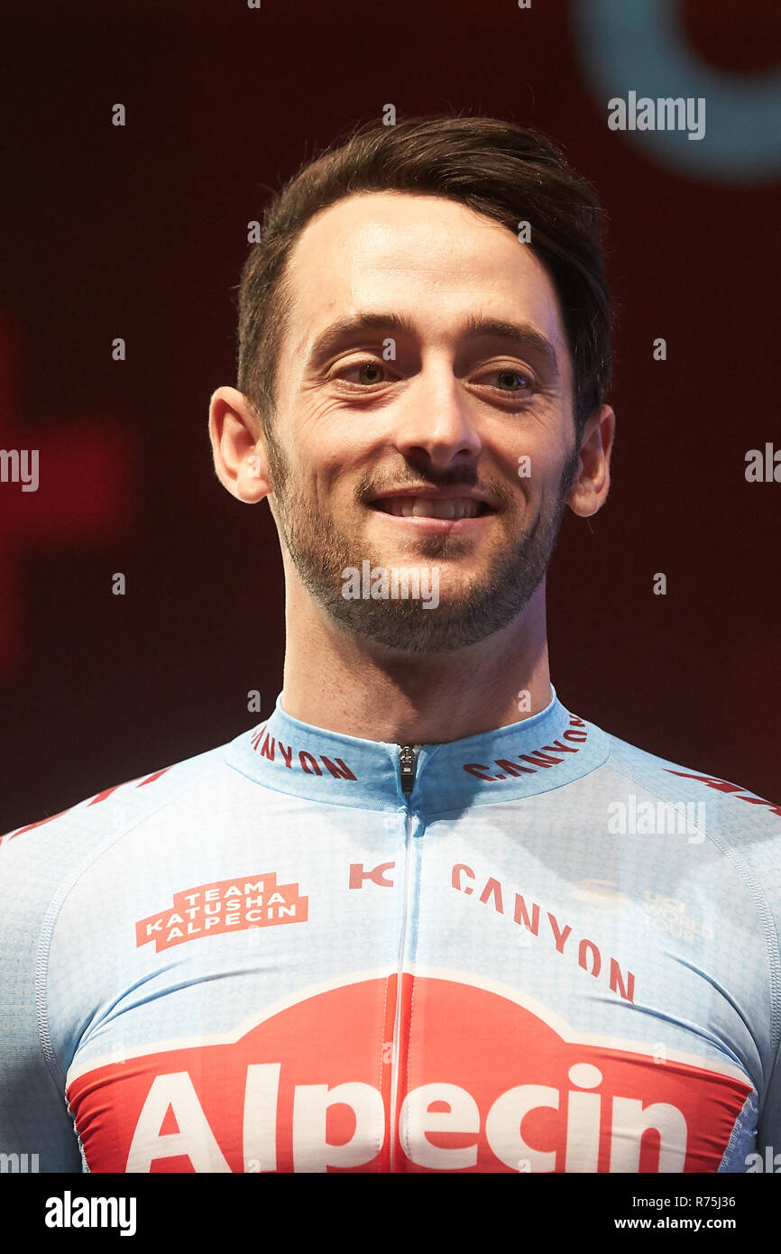 Koblenz, Germany. 07th Dec, 2018. Cycling: Team presentation of Team Katusha-Alpecin in the ...
