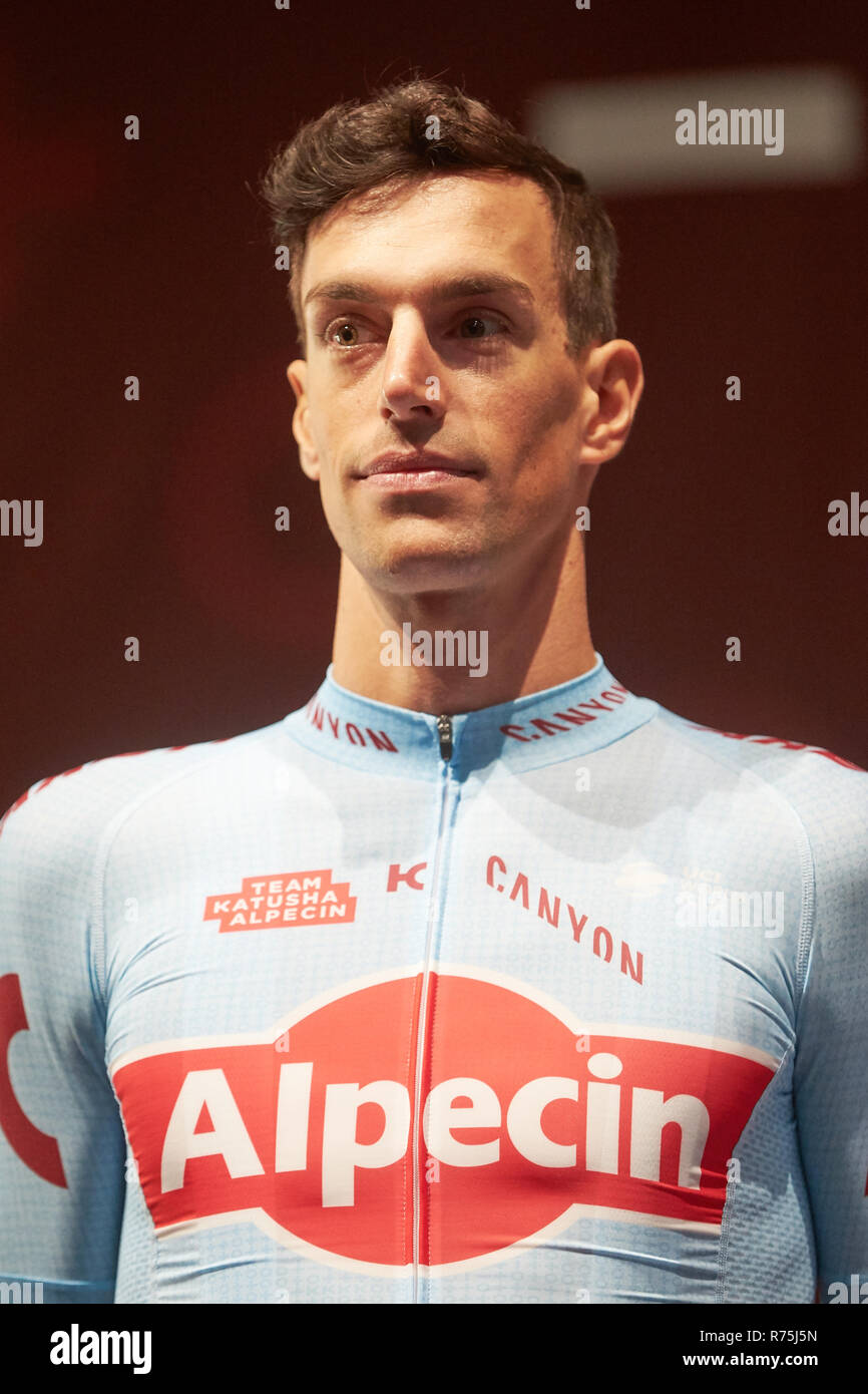 Koblenz, Germany. 07th Dec, 2018. Cycling: Team presentation of Team Katusha-Alpecin in the ...