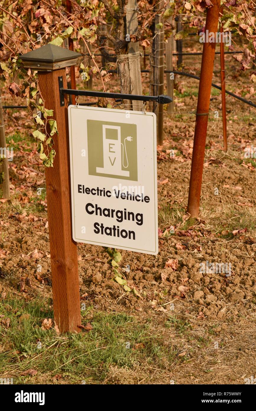 Ev charging sign hi-res stock photography and images - Alamy