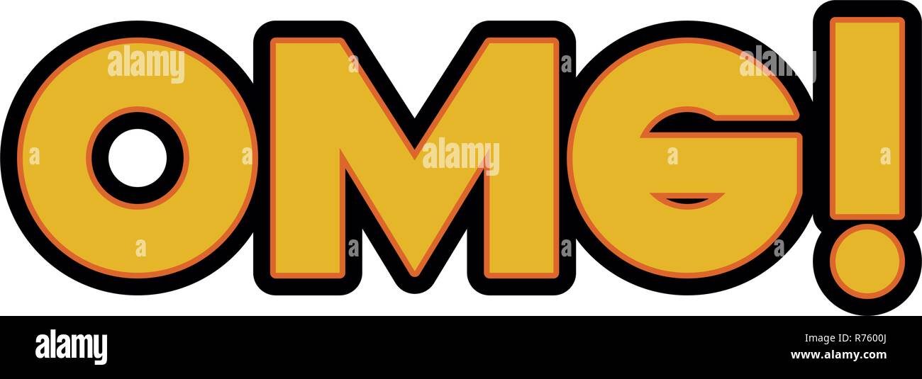 omg comic words isolated icon Stock Vector Image & Art - Alamy