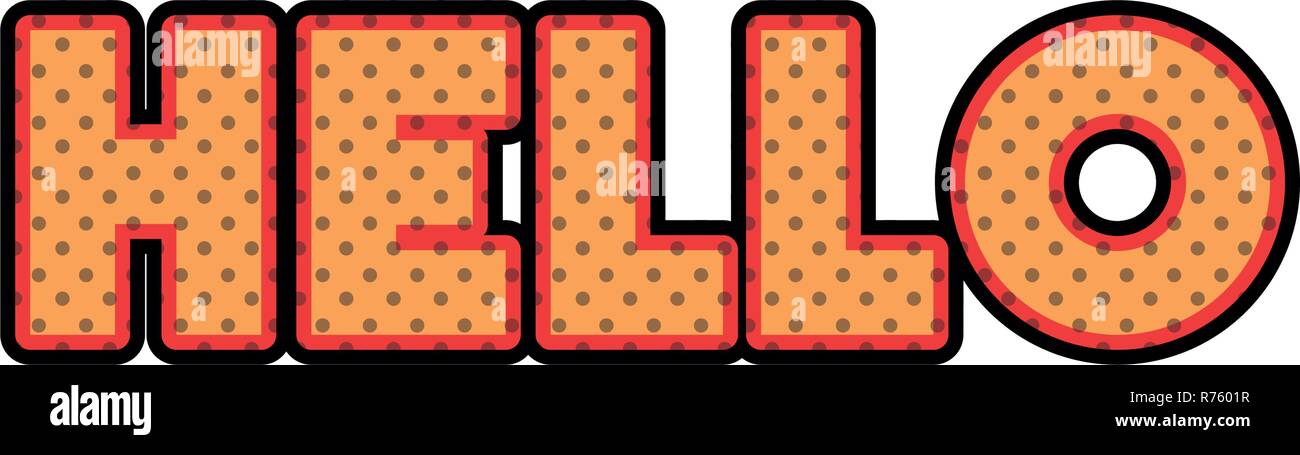hello comic words isolated icon Stock Vector Image & Art - Alamy