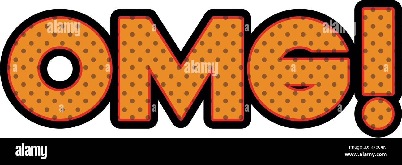omg comic words isolated icon Stock Vector Image & Art - Alamy