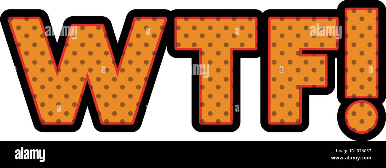 wtf comic words isolated icon Stock Vector Image & Art - Alamy