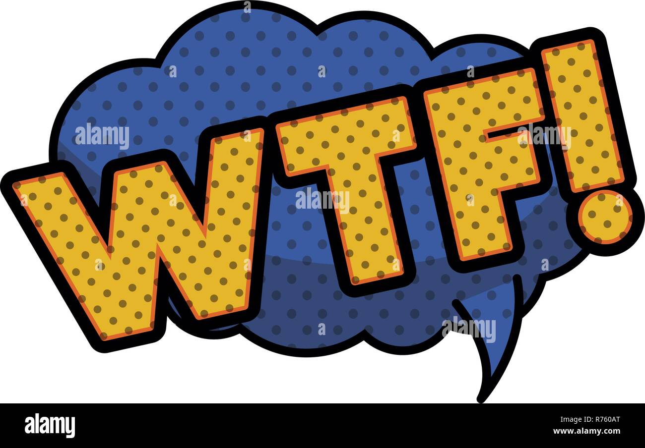 wtf comic words in speech bubble isolated icon Stock Vector Image & Art ...