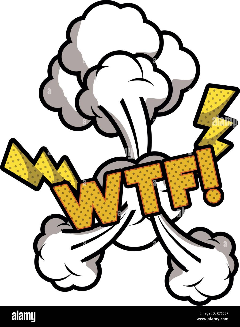 wtf comic words in speech bubble isolated icon Stock Vector Image & Art ...