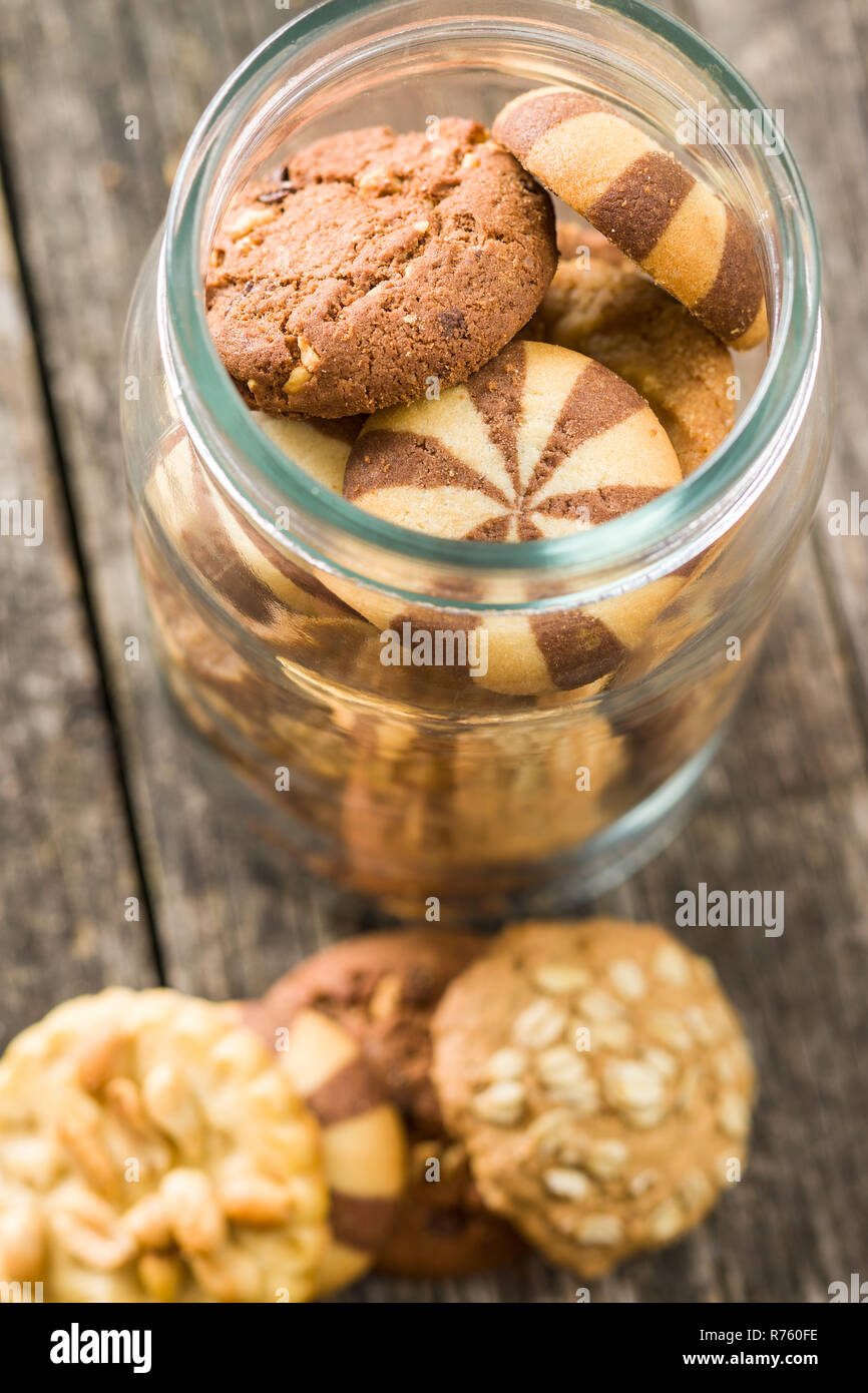 Different types of sweet cookies Stock Photo - Alamy