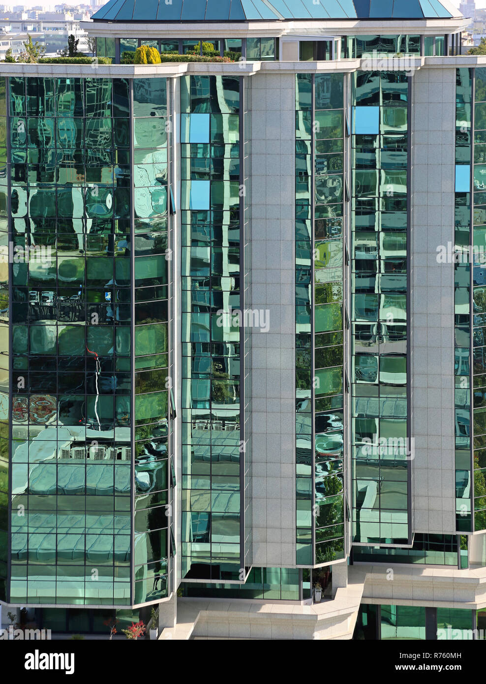 Green Glass Building Stock Photo - Alamy