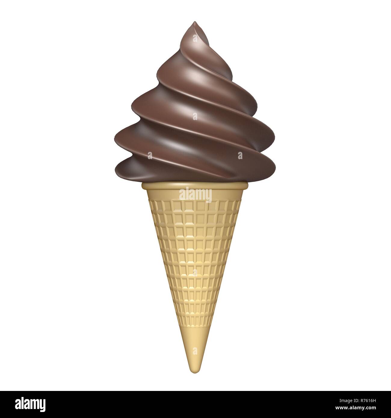Ice cream cone covered Cut Out Stock Images & Pictures - Alamy